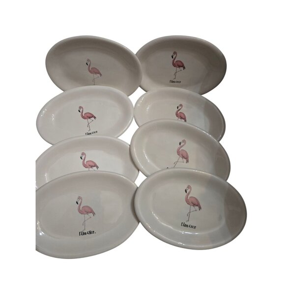 Rae Dunn | Kitchen | Rae Dunn Artisan Flamenco Flamingo Plate Set Htf ...